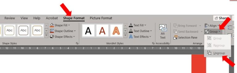How To Group And Ungroup Objects In Powerpoint Sharons Tutorials