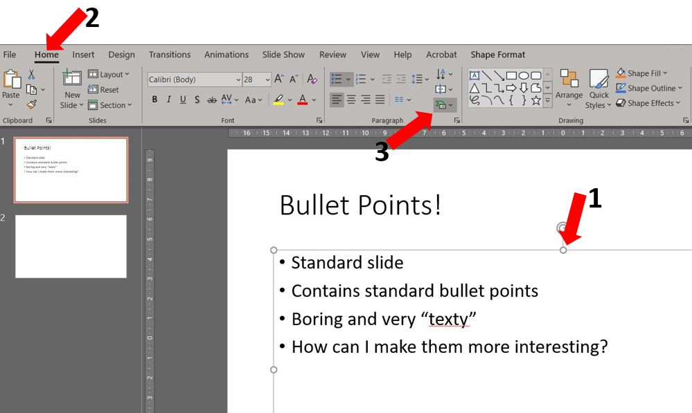 How To Convert Bullet Points To SmartArt In PowerPoint Sharon s Tutorials