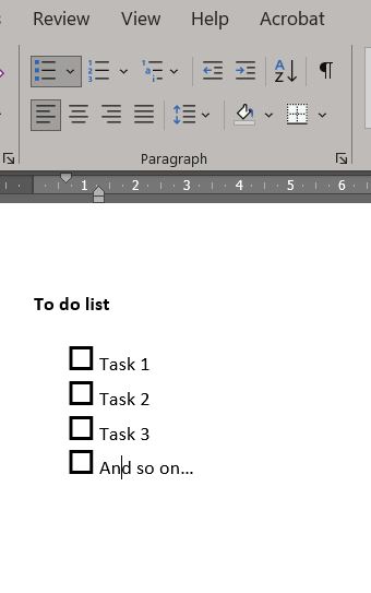 Word Insert Checkbox Bullet Point Lasoparecipes