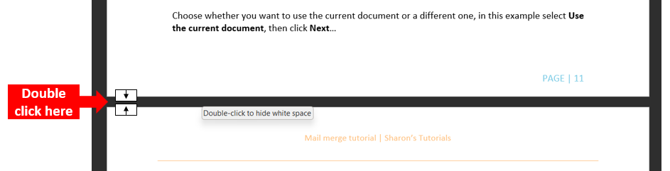How To View White Space Between Pages In Word Sharon s Tutorials